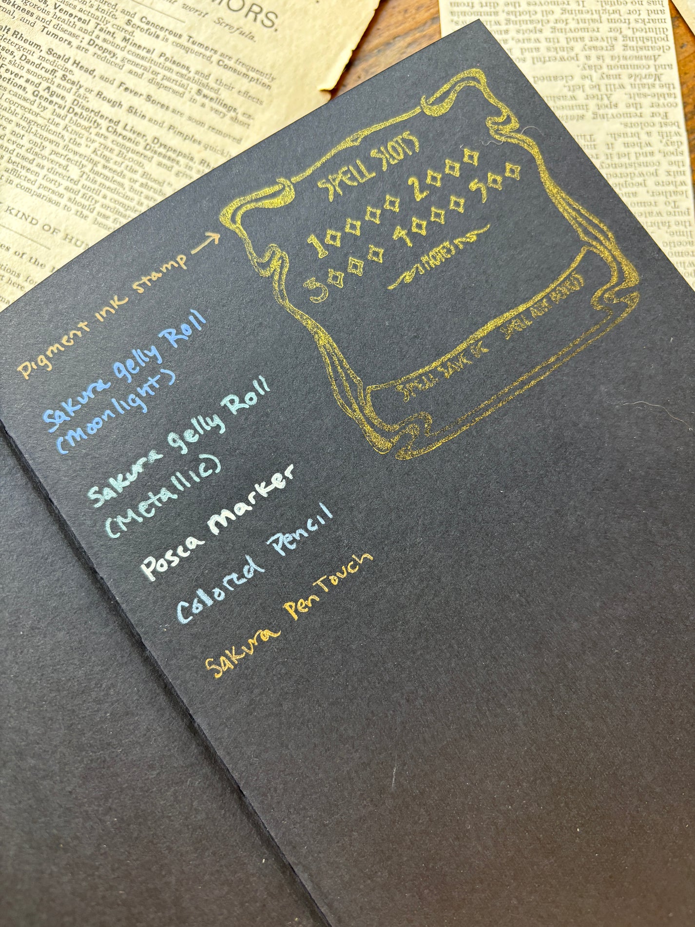 The Oracle - B6 black paper notebook, 150 gsm – The Creeping Moon