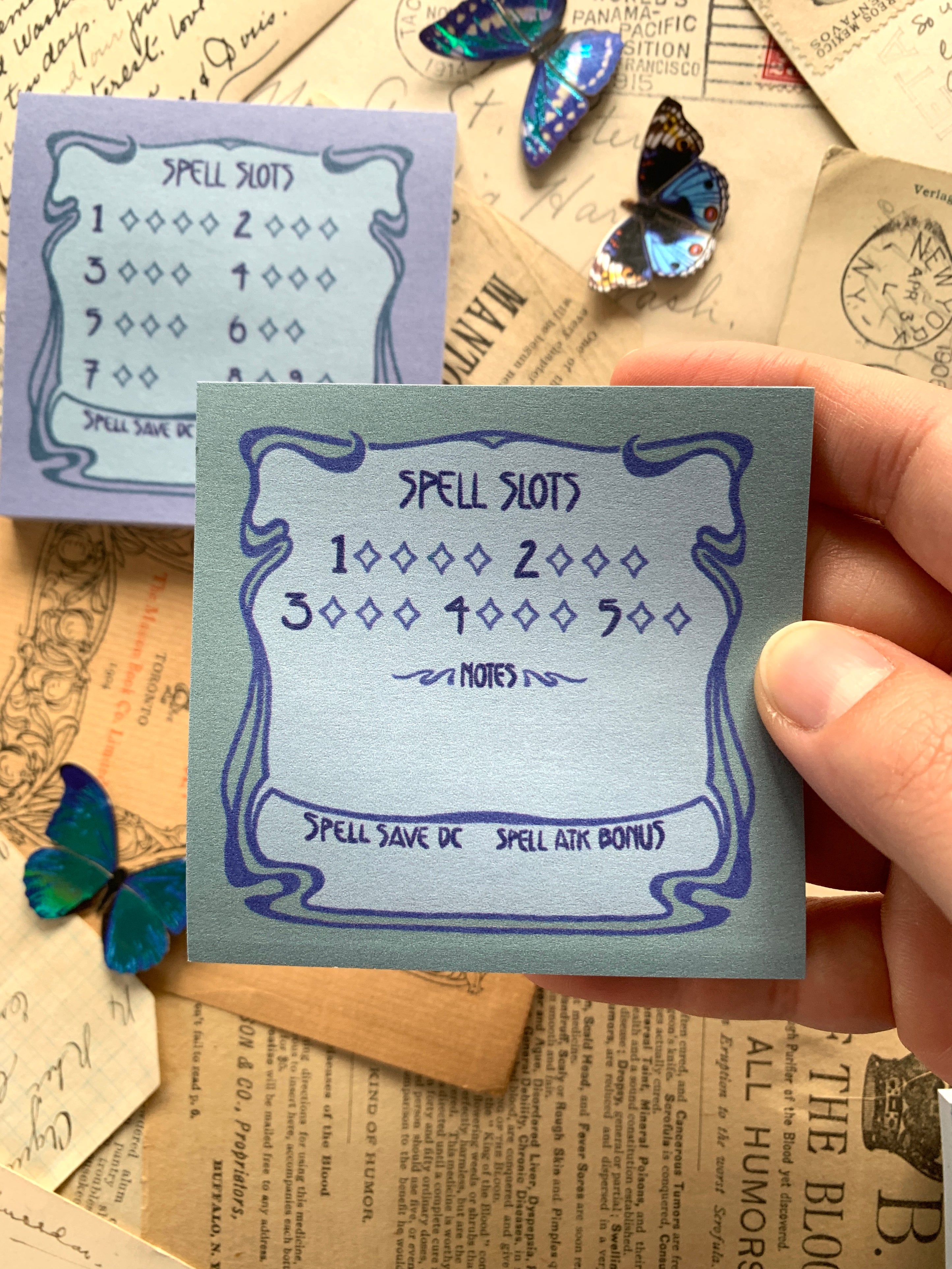 Spell slot sticky note – The Creeping Moon