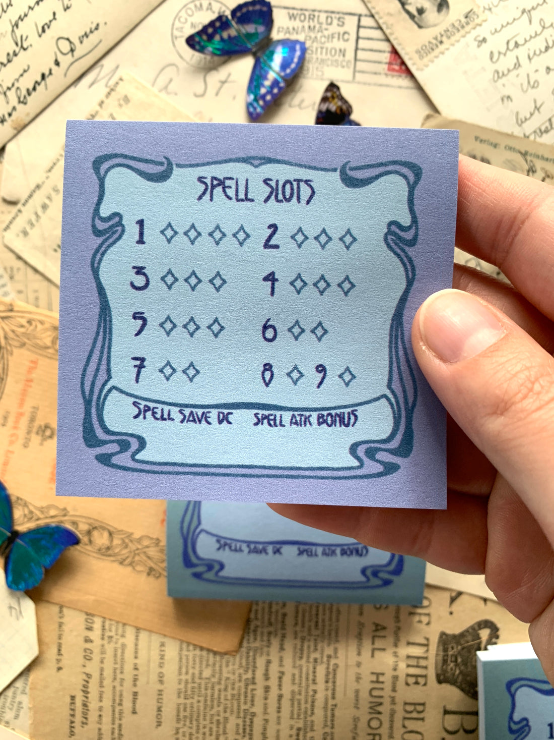 Spell slot sticky note – The Creeping Moon