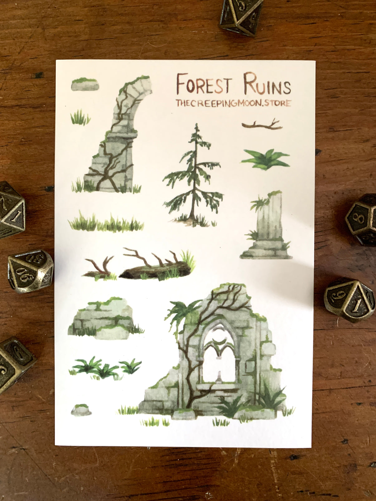 Washi sticker set - tabletop worldbuilding journal stickers – The ...